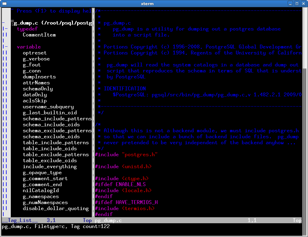 Ctags And Taglist Convert Vim Editor To Beautiful Source Code Browser 