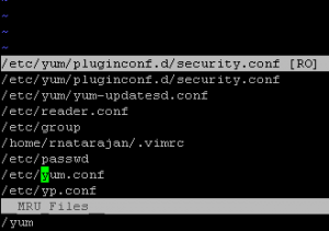 Vim Editor: How To Setup Most Recently Used Documents Features using MRU Plugin