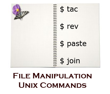 File Manipulation Examples Using Tac, Rev, Paste, and Join Unix Commands