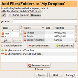 Backup Your Files/Folders on Ubuntu Desktop using Pybackpack GUI Tool