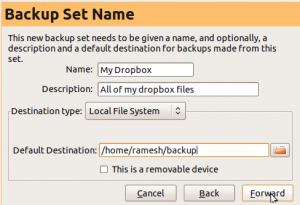 Backup Your Files/Folders on Ubuntu Desktop using Pybackpack GUI Tool